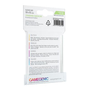 MATTE SLEEVES: STANDARD AMERICAN (59 X 91 MM)